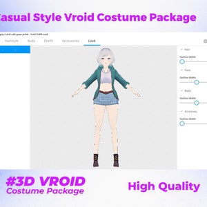 Vroid Clothing Pack, Comfort Attire, Casual Fashion, Virtual Style ...
