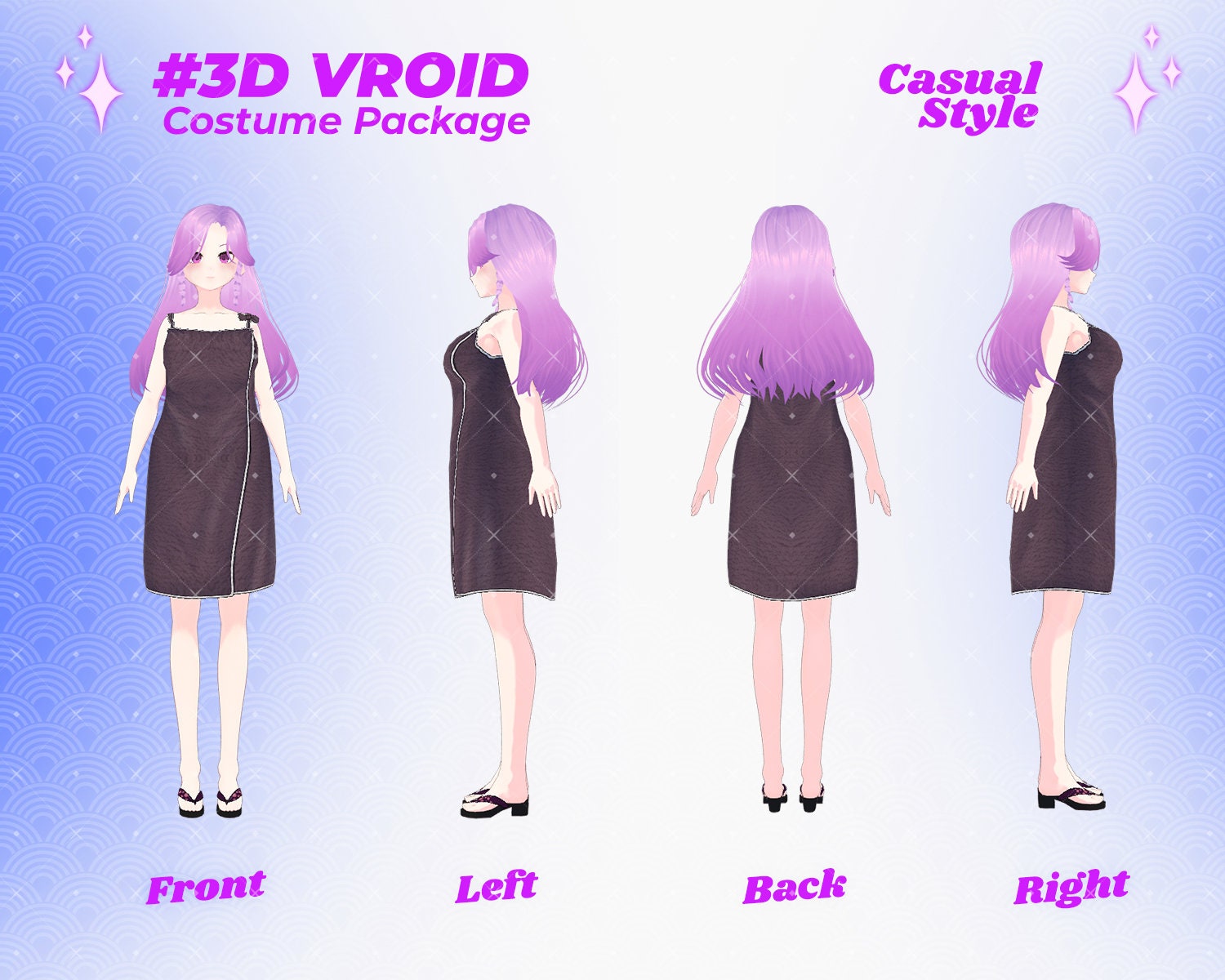Breezy Beauty Bundle Fresh & Airy Vroid Outfits for Every Day Vroid ...