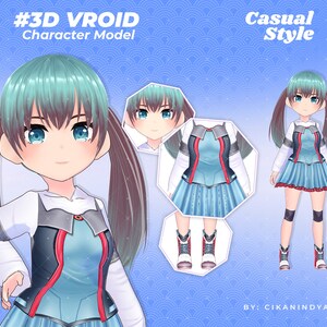 3D Vroid Character, 3D, Vroid, 3d Model Commission - Digital Persona ...
