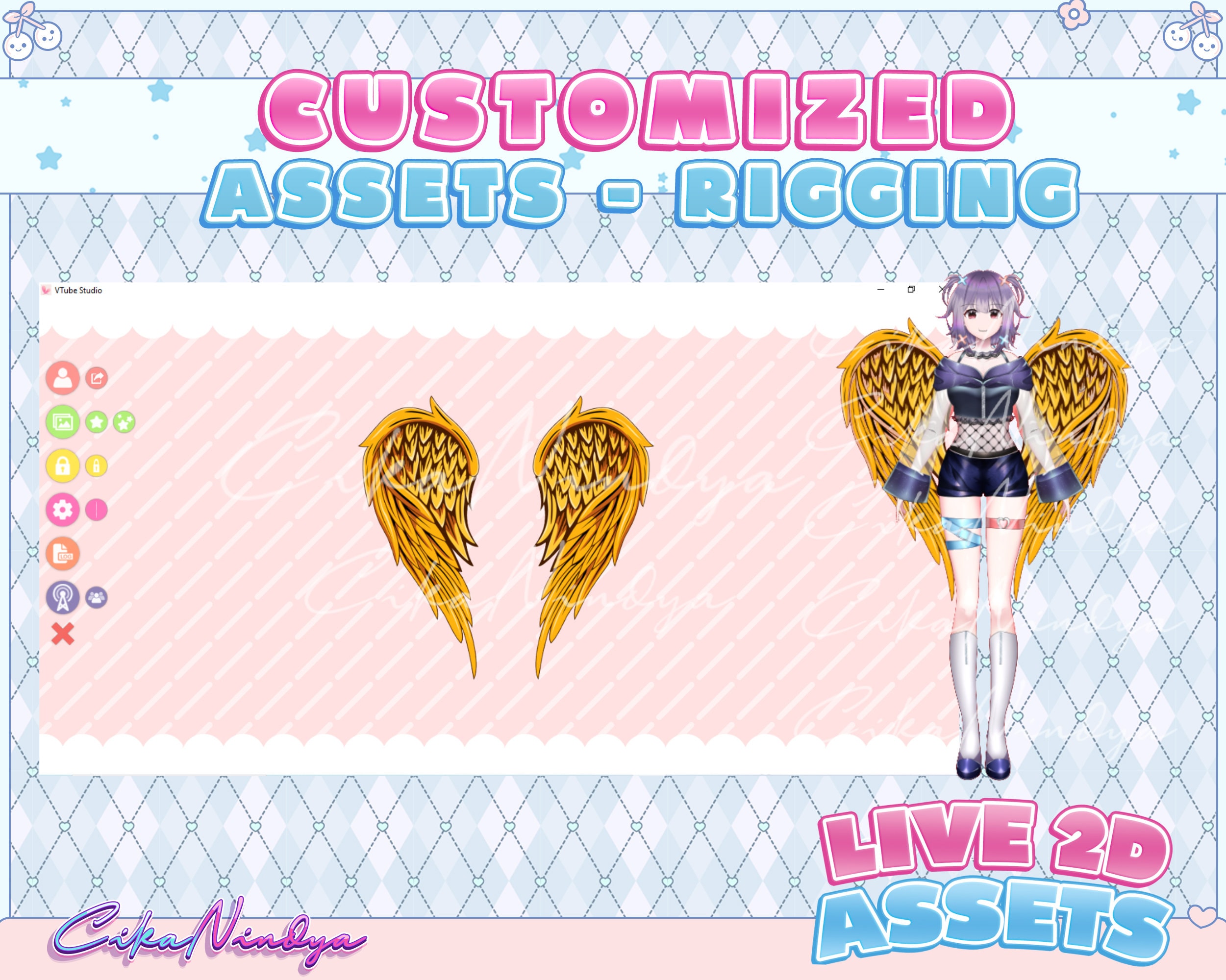 Vtuber Assets, Twitch Assets, Stream Assets, Live2d Asset, Design Asset ...