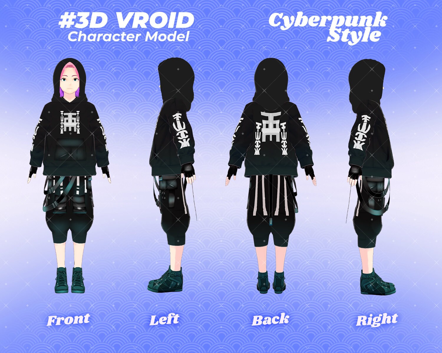 3D Vroid Character, 3d Model Commission, Vtuber Model, Vroid Stream ...