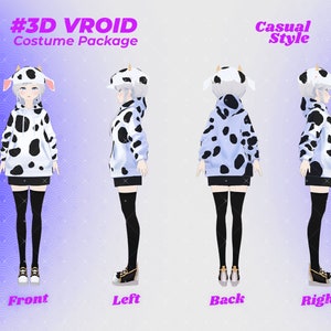 Vroid Clothing Pack | Vroid Clothes With A Black and White Theme for ...