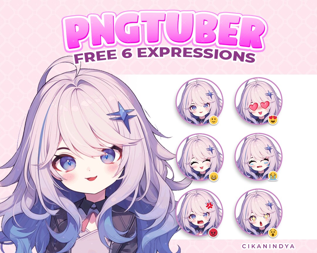 Pngtuber | Kawaii Unique Cartoon Characters PNG Tuber for Streamer's ...