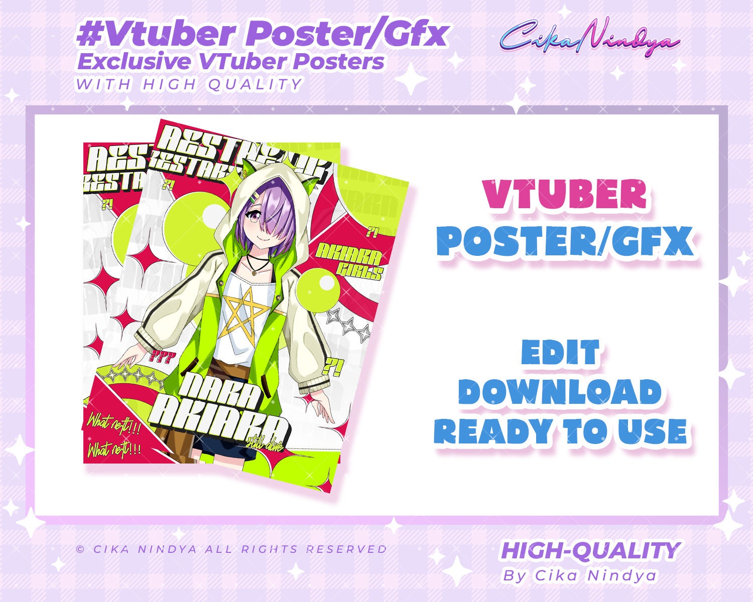 Vtuber Posters, Virtual Identity, Twitch Streaming, Youtube Branding ...