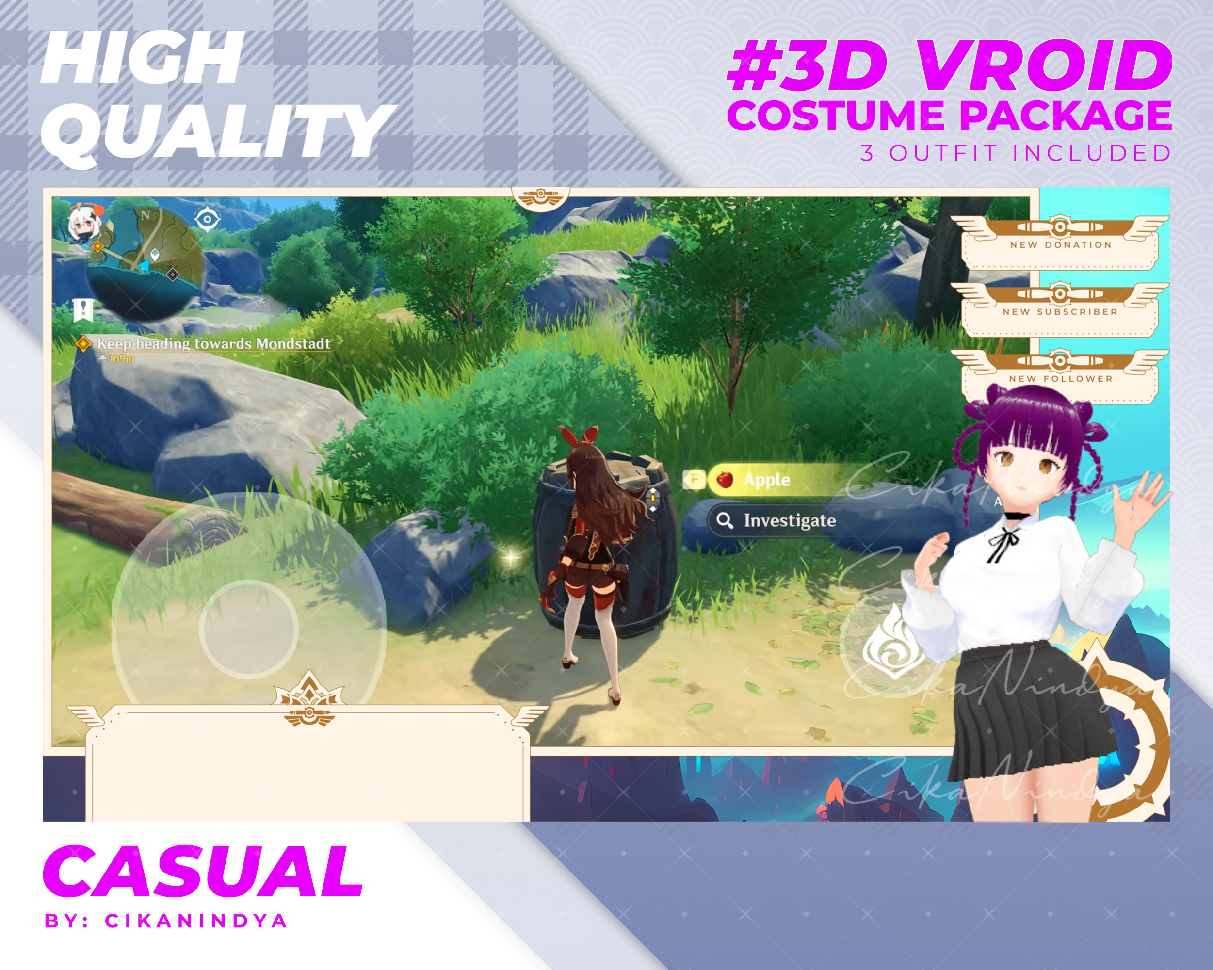 Vroid Clothing Pack Vroid Outfit Cosplay Costume Vroid - Etsy