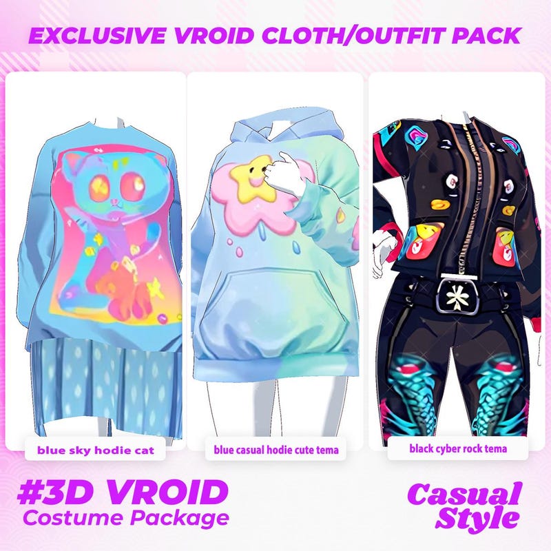 Vroid Avatar Clothes - Etsy