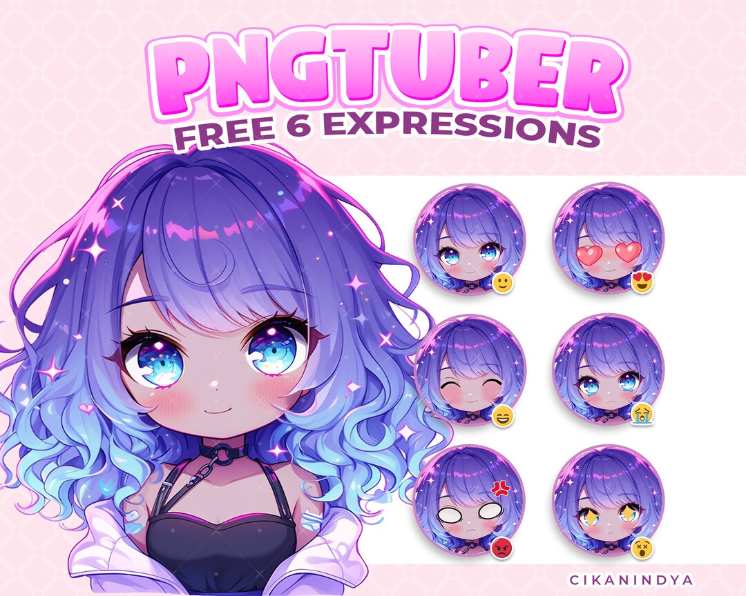 Starlight Kawaii Girl PNG Tuber Avatar: 6 Poses - Etsy Canada