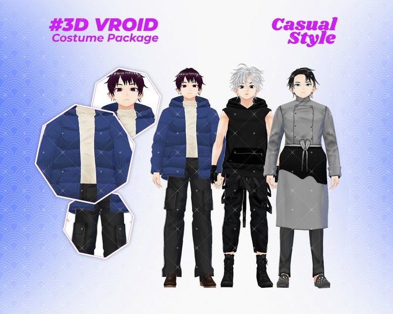 Vroid Clothing Pack Wardrobe Collection Vroid Clothes Vroid Fashion