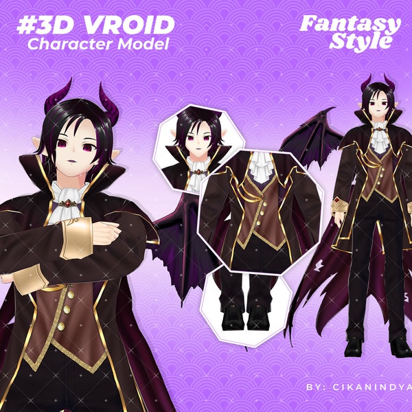 Vtuber Model Male Vampire - Etsy