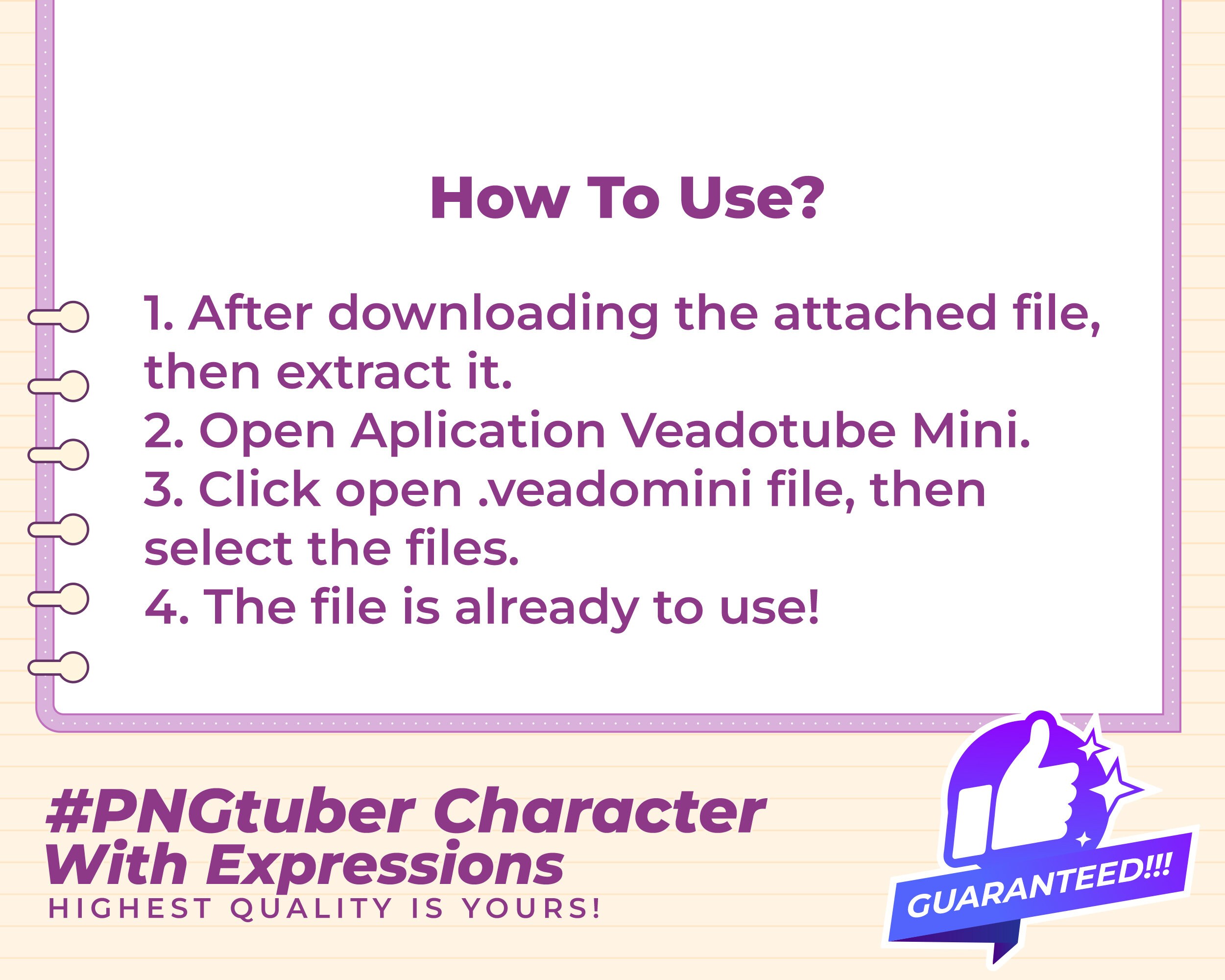Pngtuber Pngtuber Avatar Pngtuber Premade Pngtuber - Etsy México