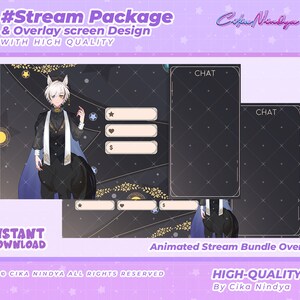 Vtuber Overlay, Overlay Package, Broadcast Upgrade - Broadcast Boost ...