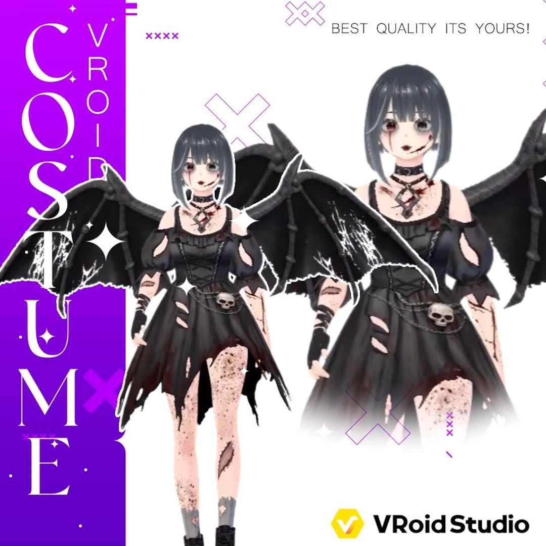 Custom Cute Vroid Outfit Creation for Commissioned Vtubers, Custom ...