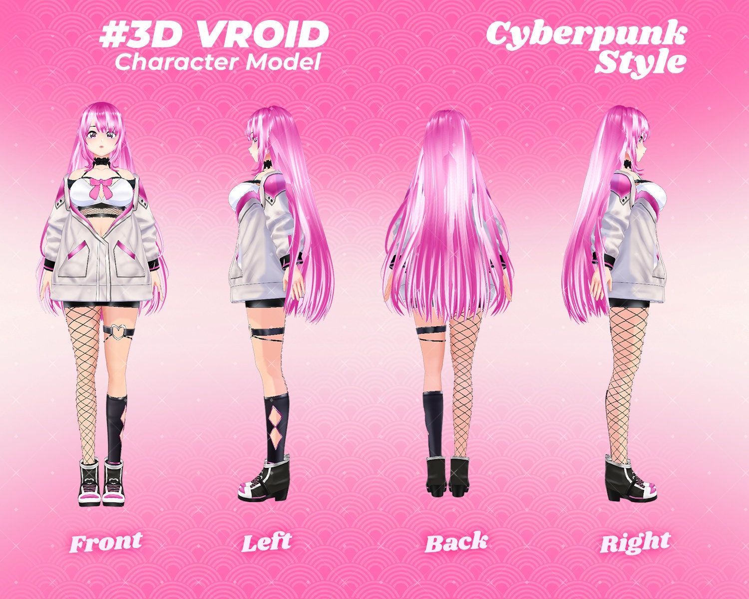 3D Vroid Character, 3d Model Commission, Vtuber Model Streamer Innovative 3D Vroid Model Alena ...