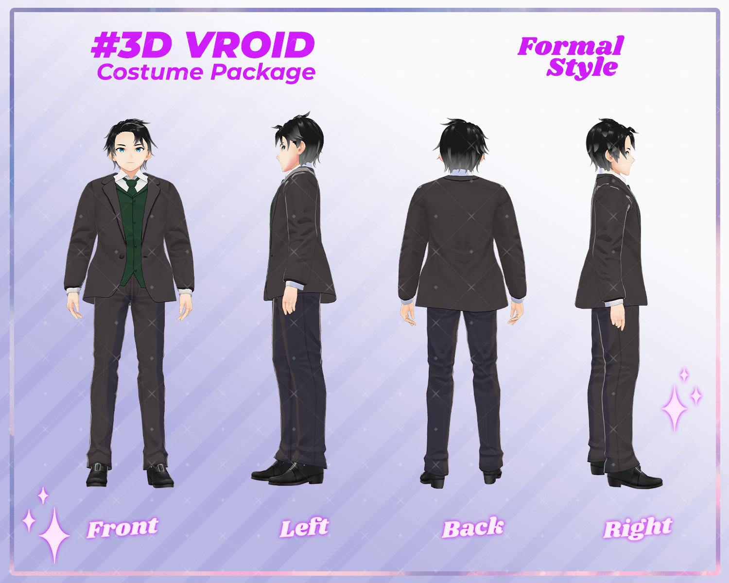 Vroid Clothing Pack 3d Vroid Clothes Cool Clothes Cosplay - Etsy