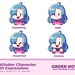 Blue Hair Girl PNG Tuber Avatar for Streamers Pngtuber, Pngtuber Twitch ...