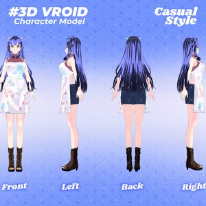 3D Vroid Character, 3d Model, Unique Model, Vtuber Model Free ...