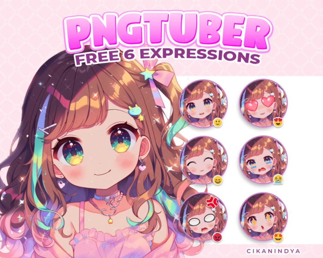 PNG Tuber | Virtual Girly Characters - PNG Tuber Models for Streamers ...