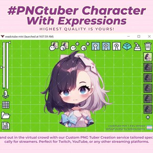 PNG Tuber | Chibi Character PNG Tuber for Dynamic Content Creators ...