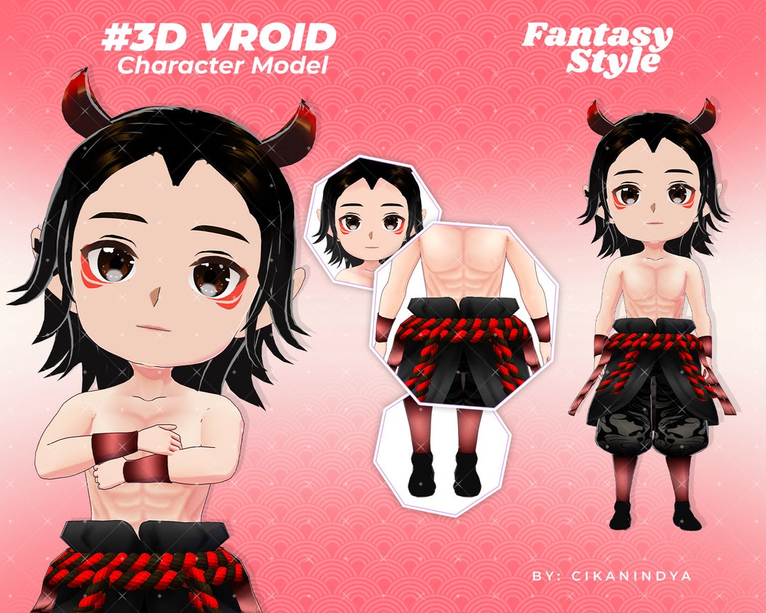 3D Vroid Character, Interactive 3D Model, Virtual Pioneer - Digital ...