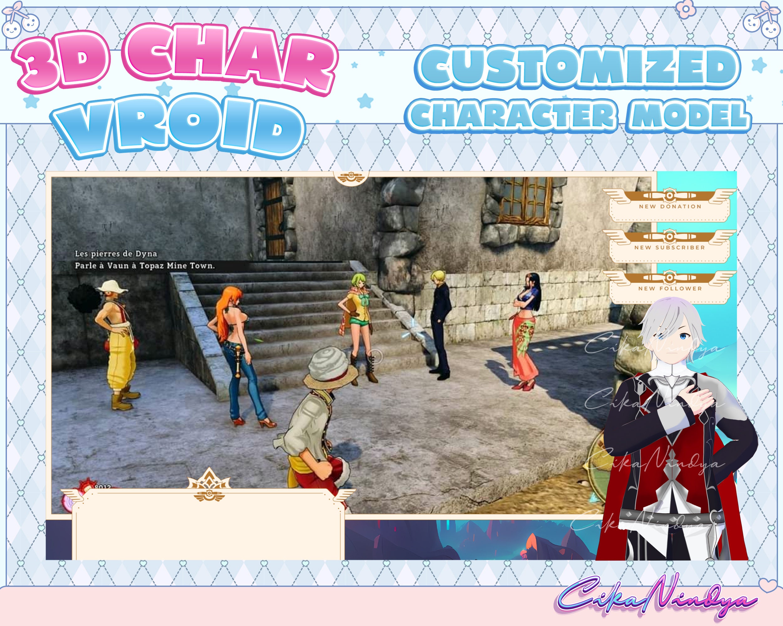 3D Vroid Character 3d Model Vtuber Model Free 3D Vtuber - Etsy