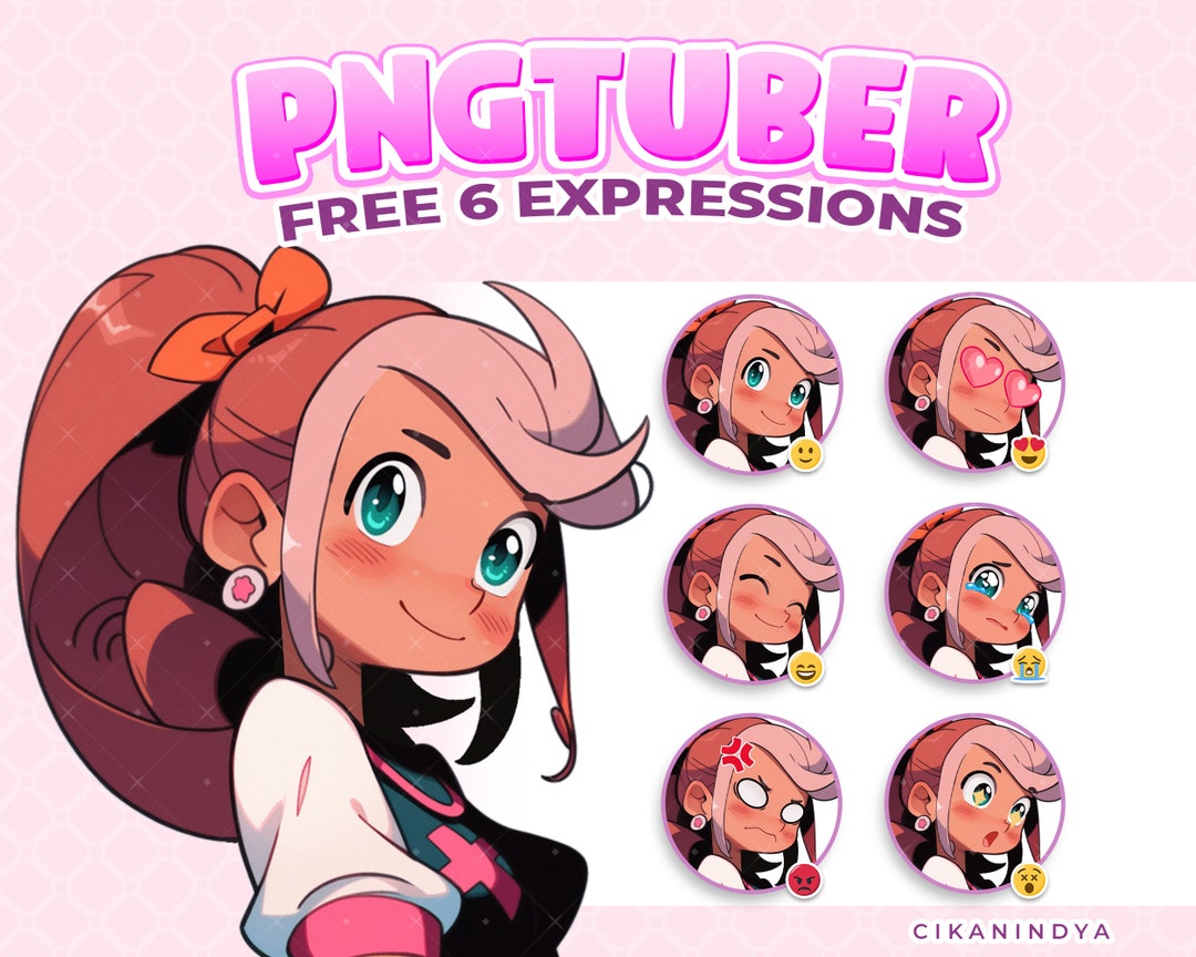 Pngtuber | Sweet Girl PNG Tuber Character Charming Visuals for ...