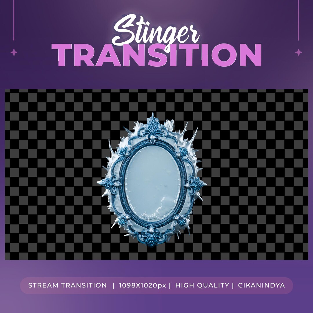 Animated Stinger Transition Enchanted Mirror Portal for Streamers ...