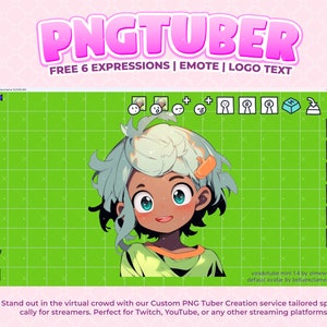 Pngtuber | PNG Tuber Aylie's Pack | Get 6 Expressions | Get 6 Emote ...