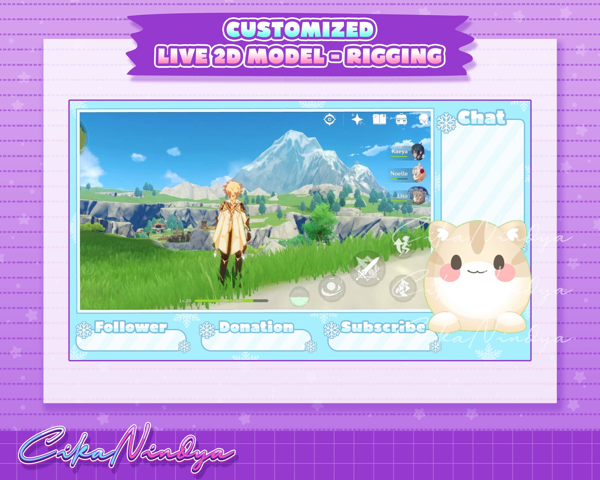 Pet Vtuber V15 Vtuber Model, Vtuber, Cute Vtuber, Kawaii Vtuber, Vtuber ...