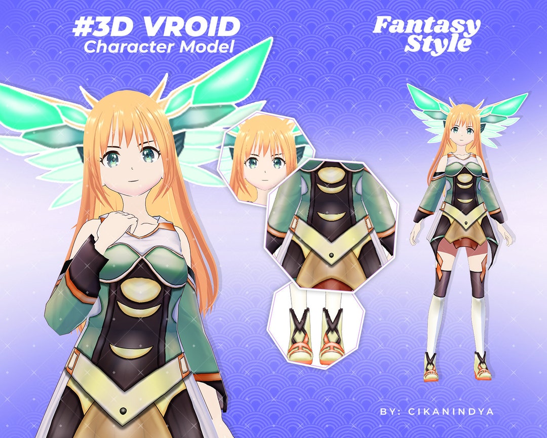 Avatar Revolution Elite 3D Vroid Model Fantasy Outfits Character for ...