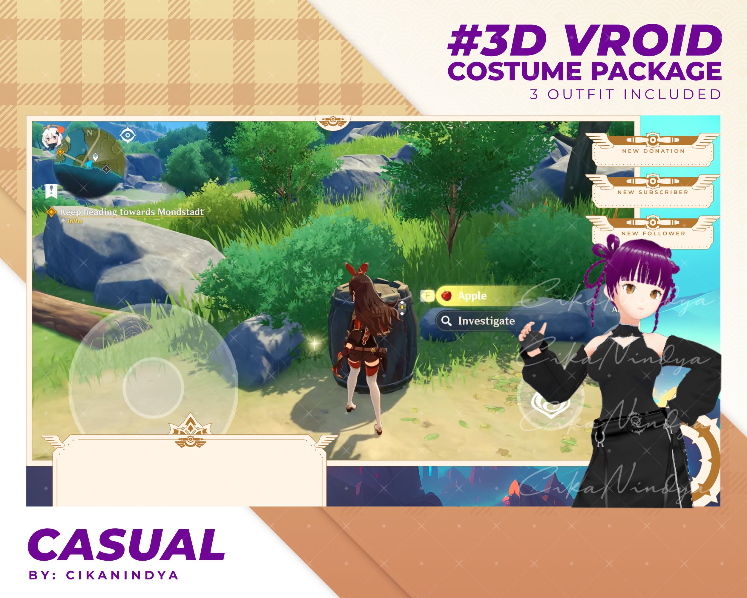 Vroid Clothing Pack Cosplay Costume Kawaii Clothes Vroid - Etsy