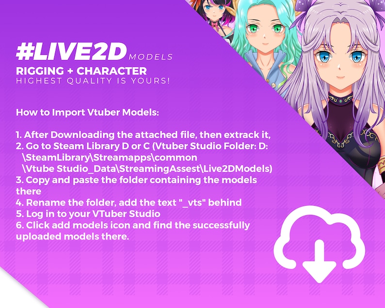 Live2d Vtuber Model: Anime Skull Girl, 3 Expressions, 4 Motions - Etsy