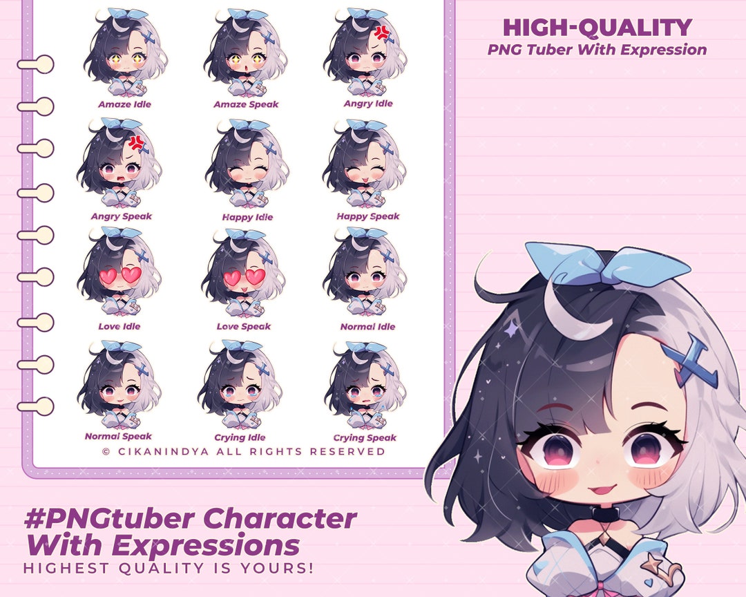 PNG Tuber | Streaming With PNG Tuber Chibi for Digital Broadcasters ...