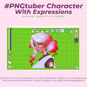 PNG Tuber, Virtual Character, Twitch Avatar, Youtube Personality ...