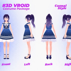 Vroid Clothing Pack, Casual Style, Avatar Fashion, Vroid Clothes, Vroid ...