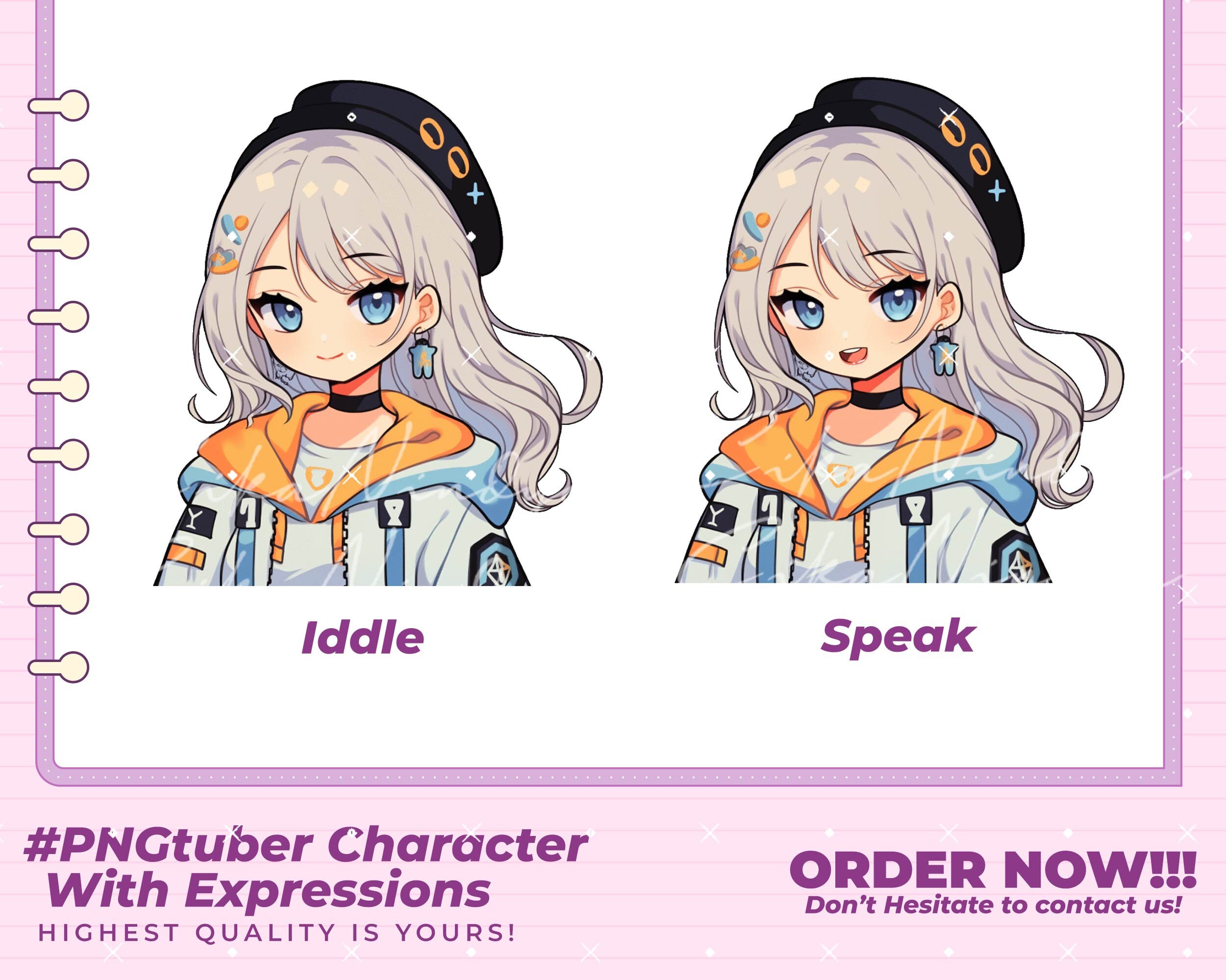 PNG Tuber, Pngtuber Model, Pngtuber Premade, Pngtuber Commission Stream ...