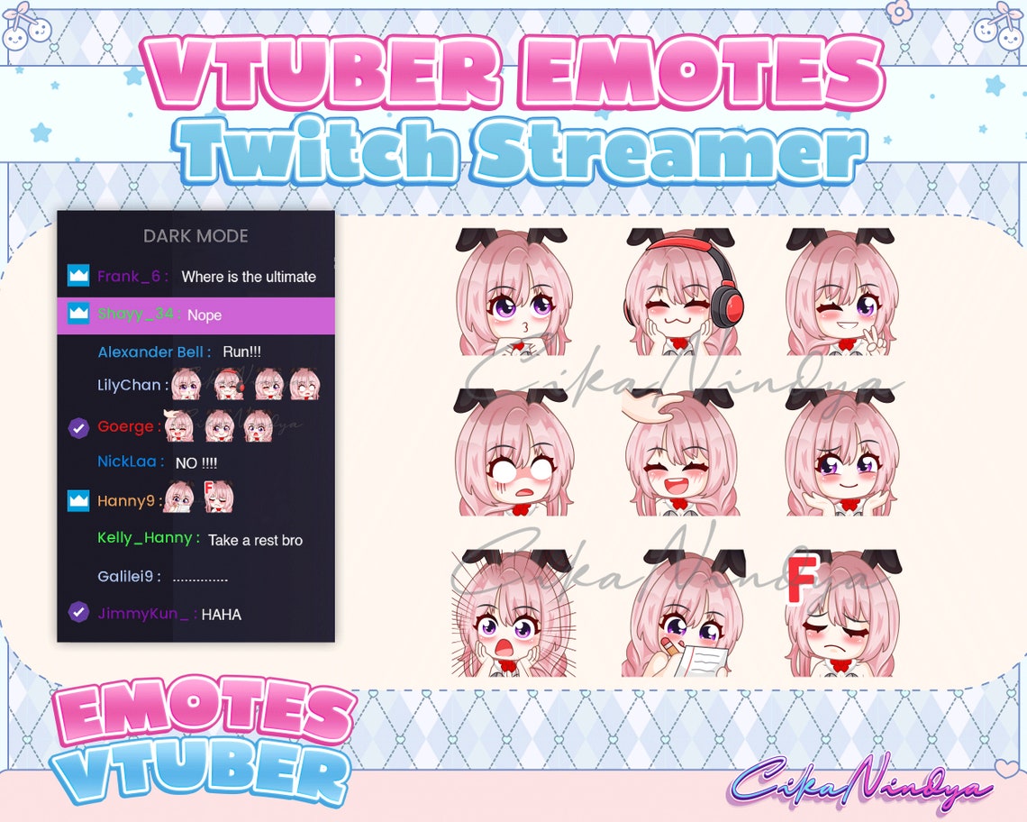 Vtuber Emote Emote Raid Emote Emote Commission Game Emote - Etsy