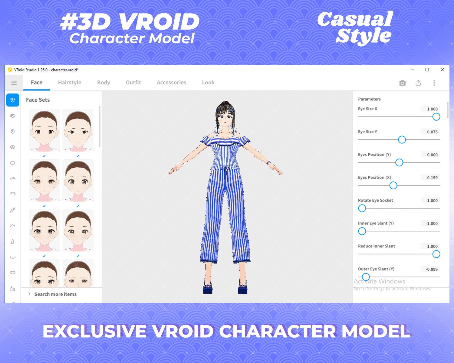 3D Vroid Character, 3D, Vroid, 3d Model Commission Futuristic 3D Vroid ...