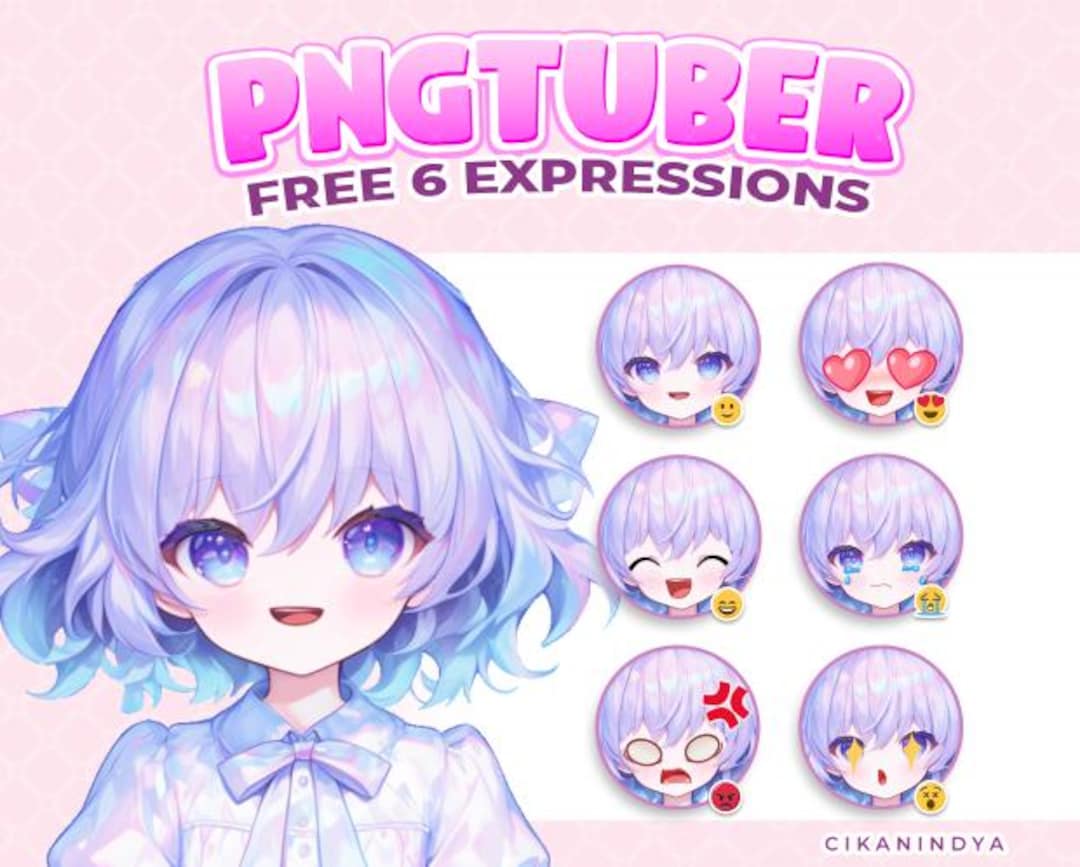 PNG Tuber | Pastel Dream PNG Tuber Avatar for Streamers | Get 6 Poses ...