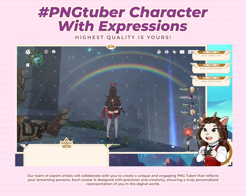 PNG Tuber Pngtuber Model Pngtuber Premade Pngtuber - Etsy