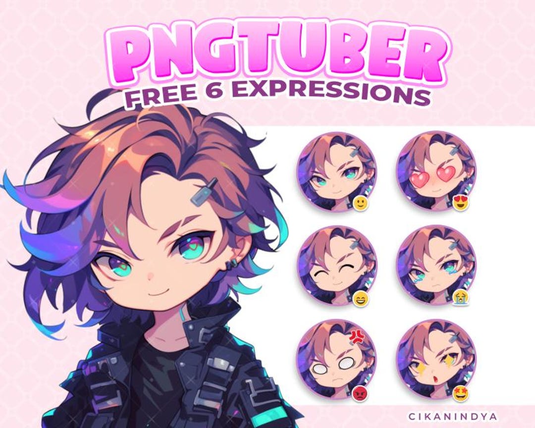 Premade Pngtuber Model – Futuristic Chibi Character - Etsy