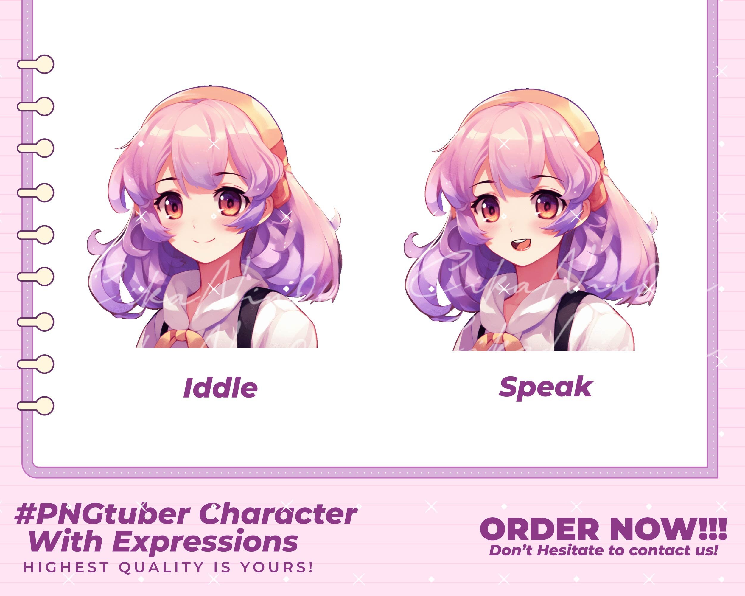 Pngtuber Pngtuber Commission Pngtuber Avatar Pngtuber - Etsy