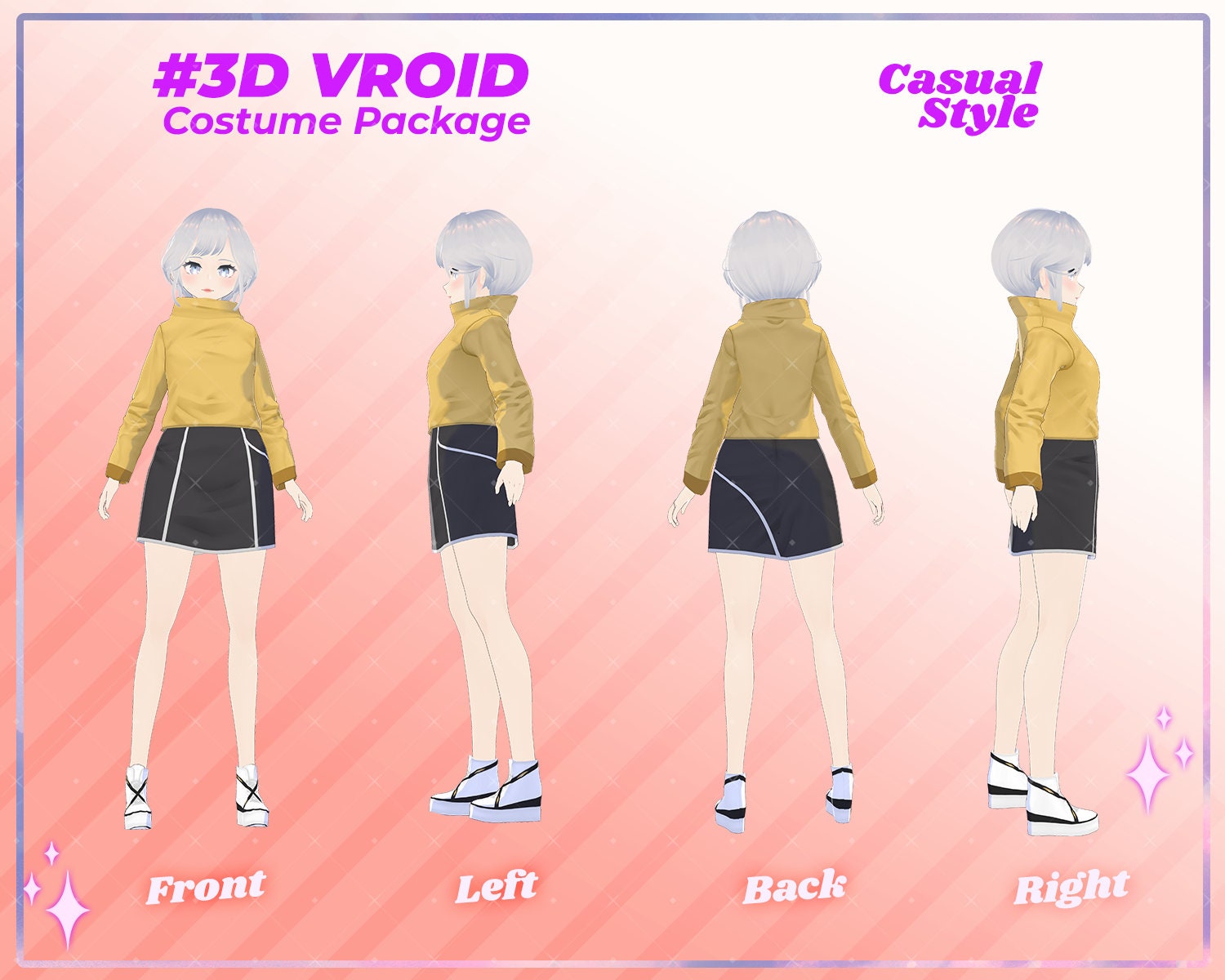 Vroid Clothing Pack Vroid Outfit Cosplay Costume Vroid - Etsy Australia