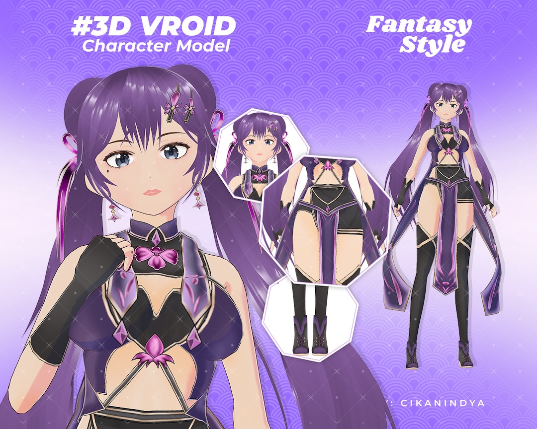 Virtual Journey With Mauo Ikaruna 3D Vroid Character for Streamer 3D, Vroid, Virtual Reality, 3d ...