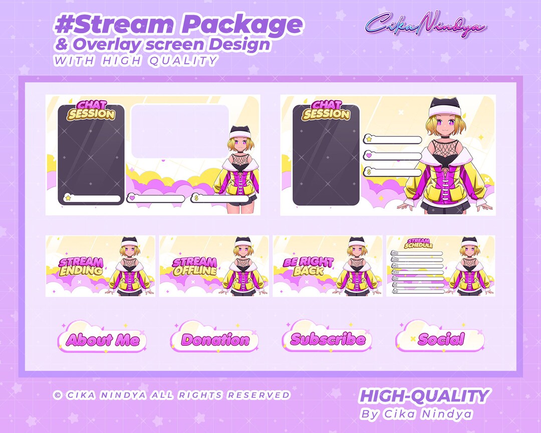 Futuristic Overlay Package for Tech-focused Channels - Overlay Stream ...