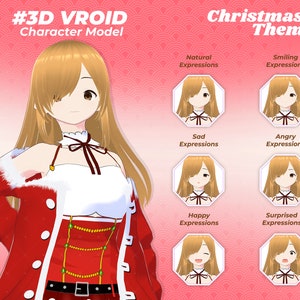 3D Vroid Character, Vtuber Model Free, Virtual Streamer - Enchanting 3D ...