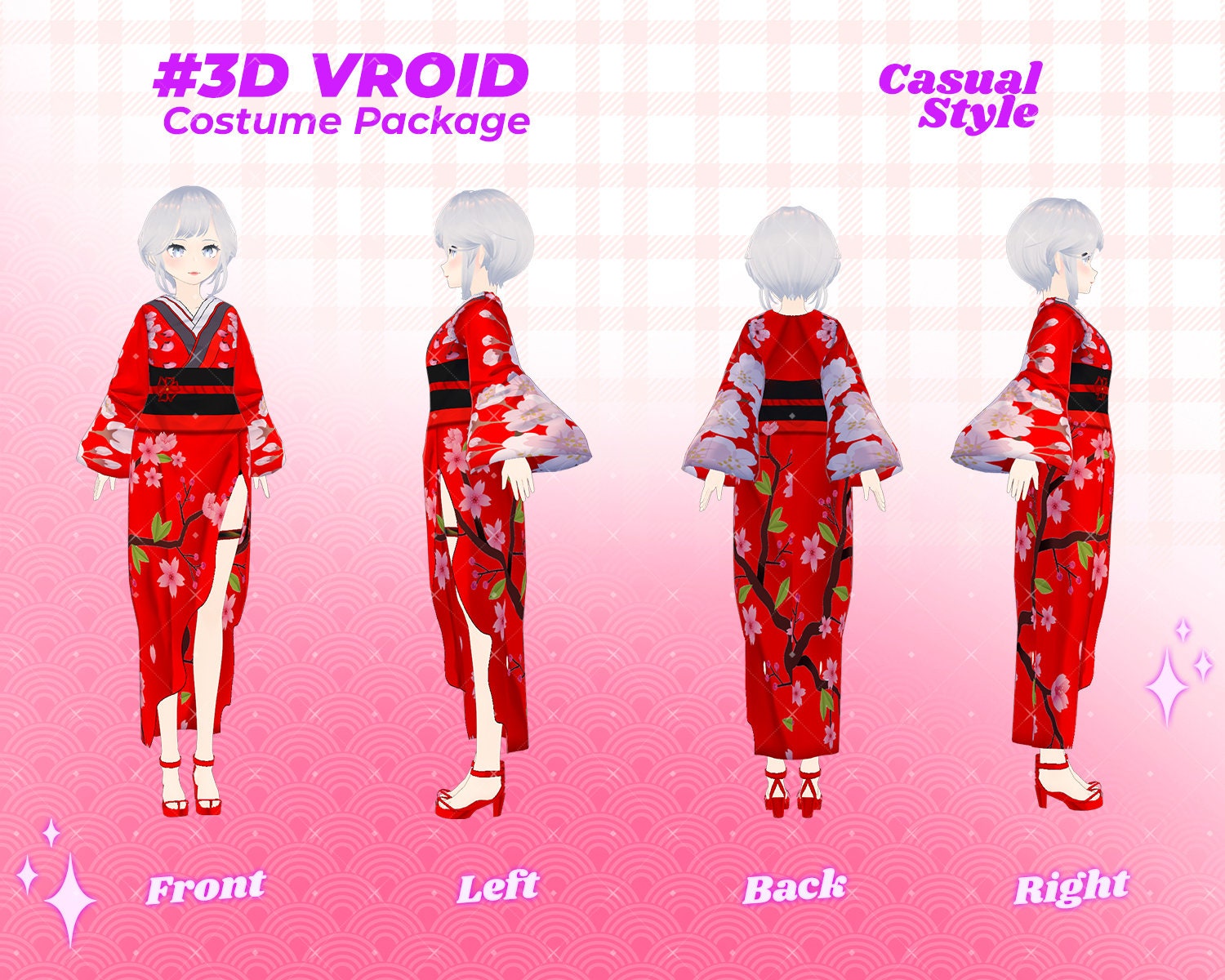 Vroid Clothing Pack Vroid Outfit Cosplay Costume Vroid - Etsy