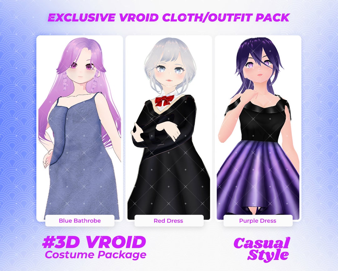 Boho Vroid Beauty Style - Vroid Clothing Pack, Art Style, Vroid Assets ...