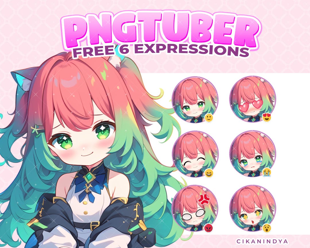 Mystic Chibi Pngtuber – Smooth Animated Fantasy Model - Etsy