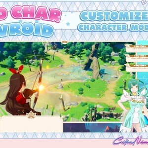 Heavenly Angel Vtuber 3D Vroid Character With Green Hair for - Etsy