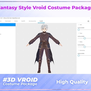 Vroid Clothing Pack, Costume, Vroid, Clothes, Kawaii Clothes, Vroid ...